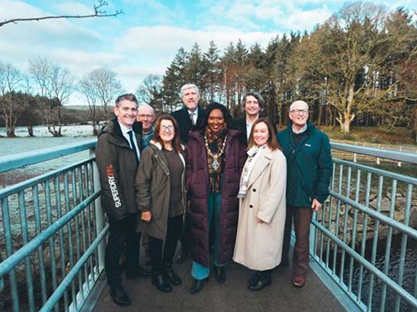 New Footstick Bridge Unveiled In L'Derry | Irish Construction News