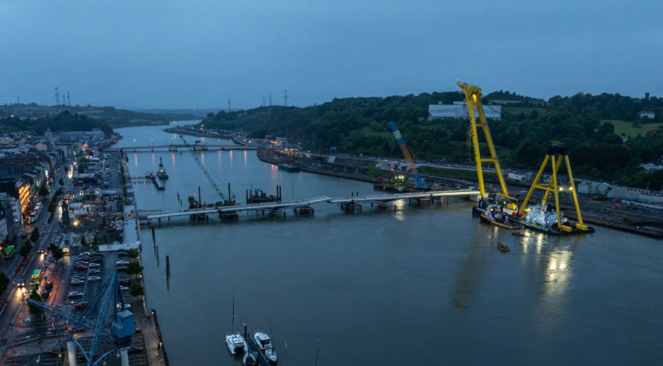 Final Span Installed On Waterford's Landmark Transport Bridge | Irish ...