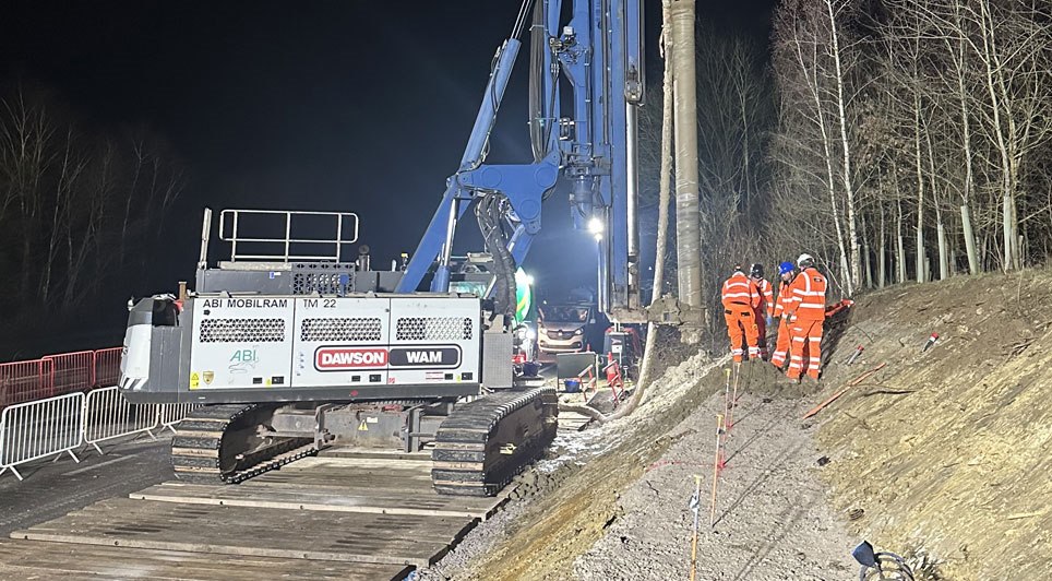 DAWSON WAM Completes Highway Piling Project | Irish Construction News