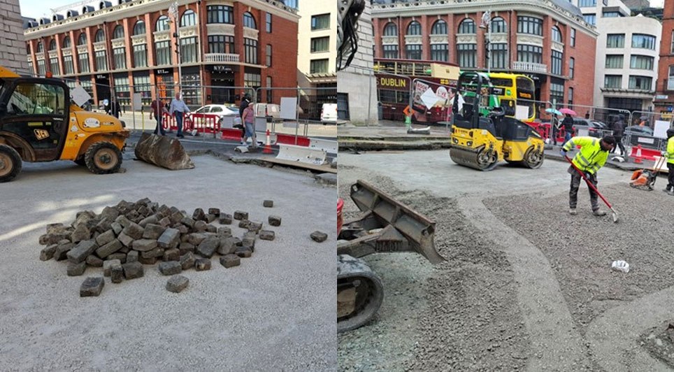 Road Construction Divisions Project Underway In Ireland's Capital ...